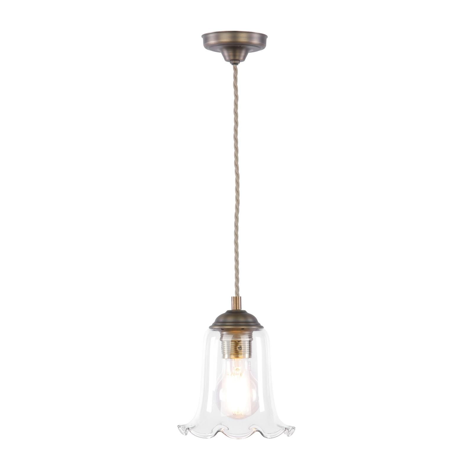 Ebba Pendant Light- Antique Brass & Various Glass Finishes – Cusack ...